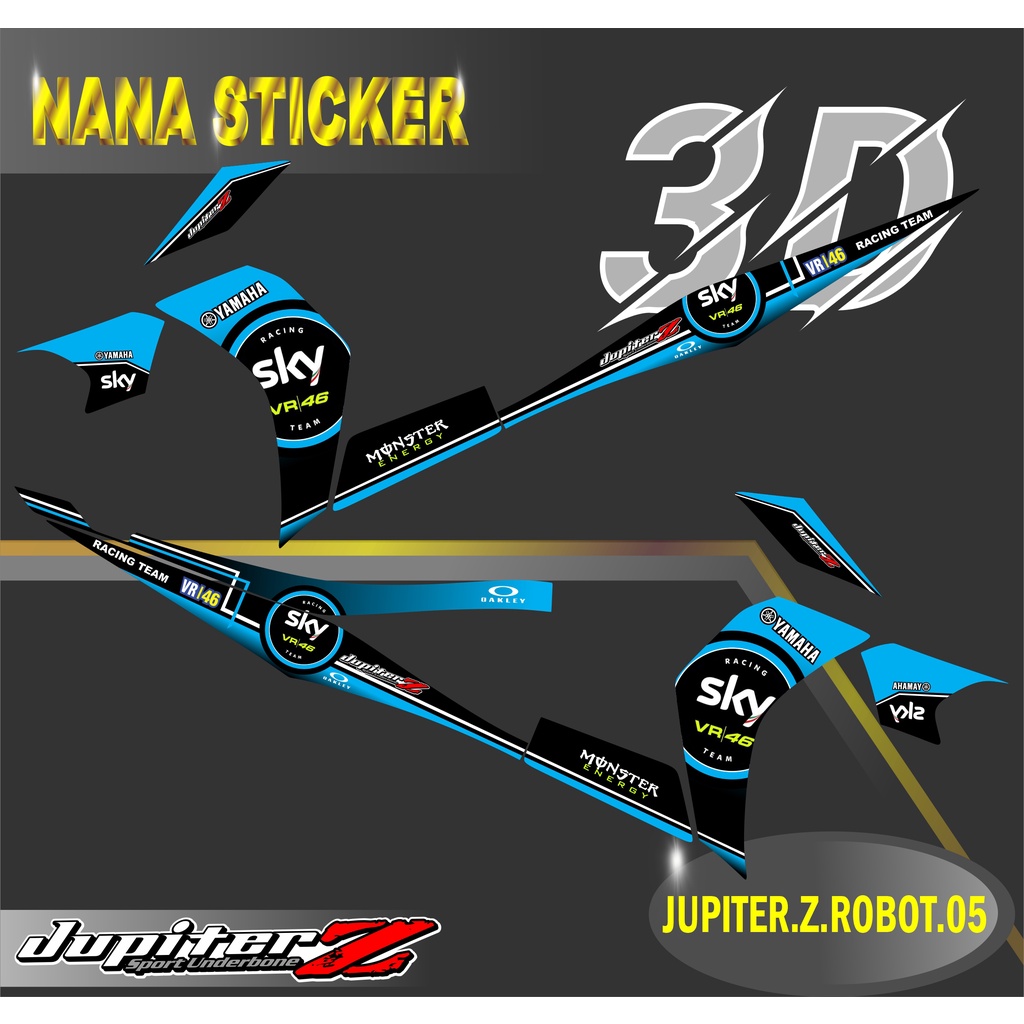 Jual Striping JUPITER Z ROBOT - Stiker JUPITER Z ROBOT List Variasi ...