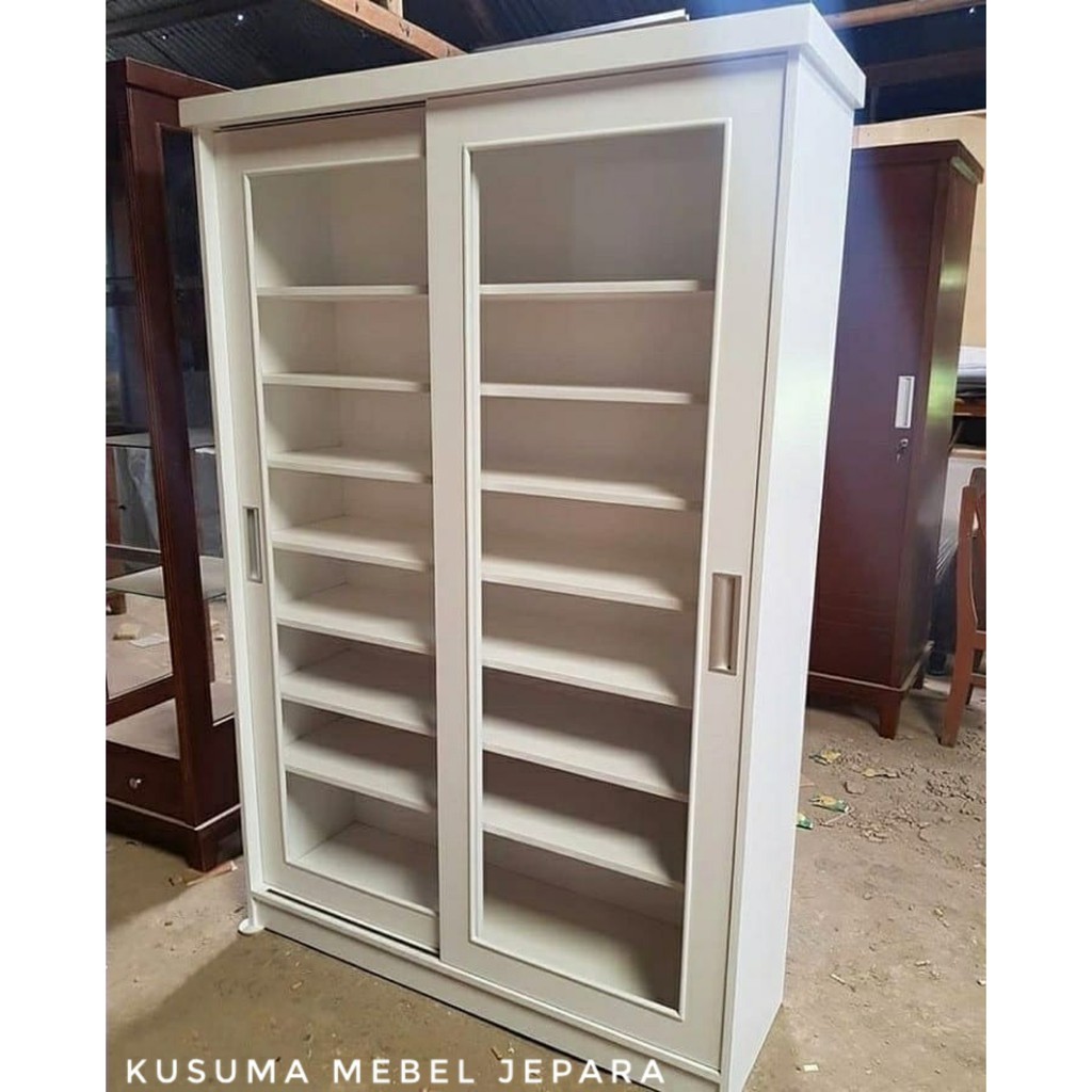 Jual Rak Etalase Rak Pajangan Sliding Finishing Duco (Tinggi 180cm ...