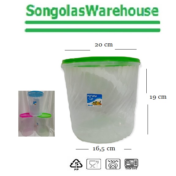 Jual Toples Sealware 5 Liter (D=20cm) Plastik Besar Tempat Kerupuk Peyek camilan | Shopee Indonesia