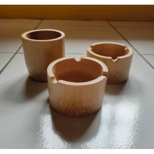 Jual Asbak bambu tradisional kerajinan tangan tempat abu rokok | Shopee ...