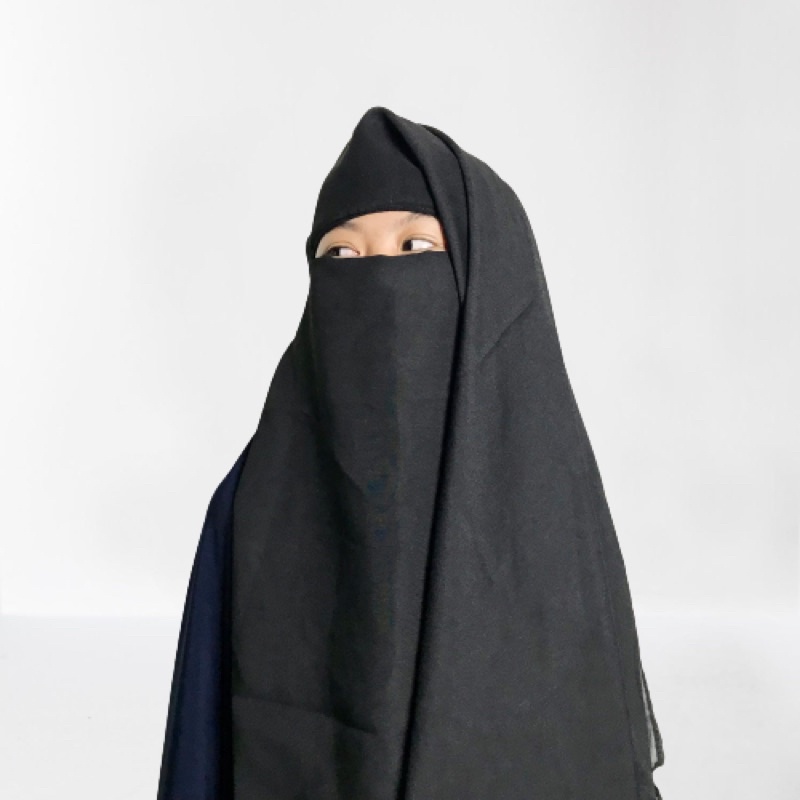 Jual Cadar Niqab Yaman Anak dan Remaja 3-15 Tahun Hitam | Shopee Indonesia