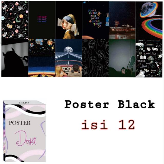 Jual Poster aesthetic hitam | Shopee Indonesia