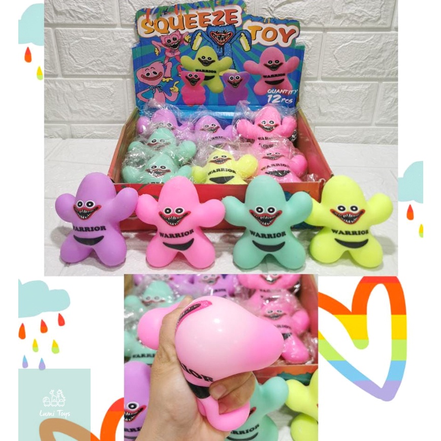 Jual Mainan Squishy Anti Stress Huggy Warrior Bentuk Bintang | Shopee ...