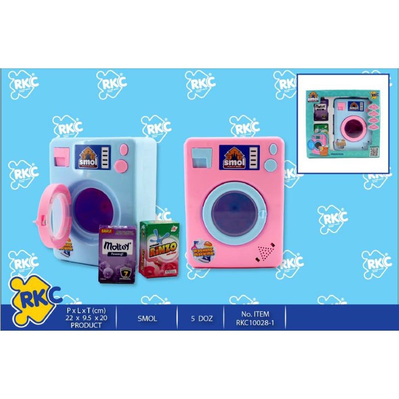 Jual Mainan Mesin Cuci Anak dengan Baterai bisa Diiisi Air dan Berputar ...