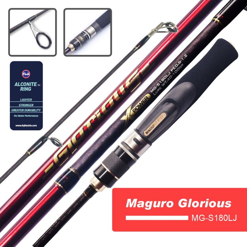Jual Joran Maguro Glorious | Tipe Spinning | Ring full Fuji | Butt ...