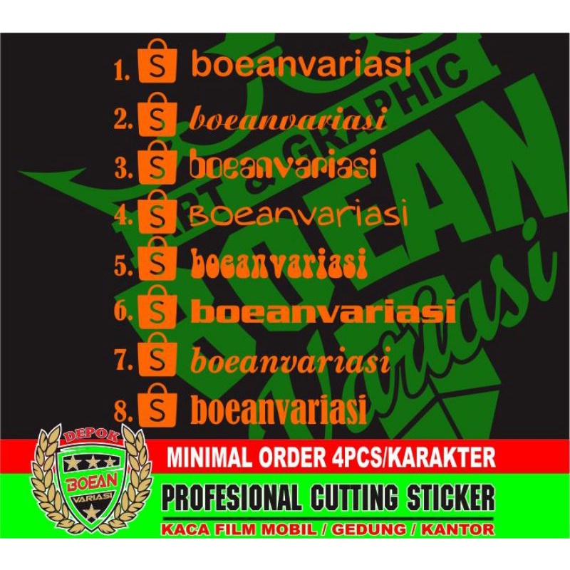 Jual Cutting sticker toko online sticker shopee | Shopee Indonesia