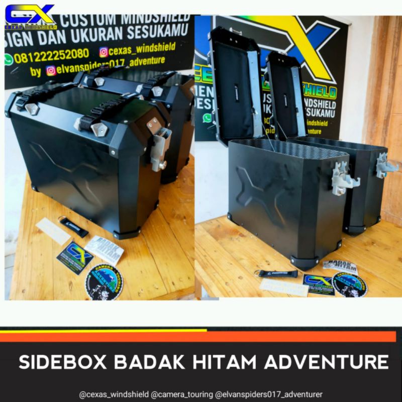 Jual SideBox Pannier 27liter badak hitam | Shopee Indonesia