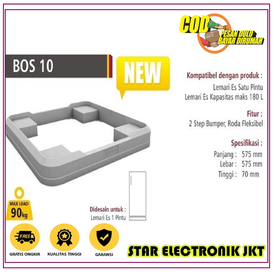Jual BERVIN Bos-10/Bervin BRSF-3D11 Tatakan Kulkas/Dudukan Kulkas 1 ...