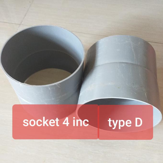 Jual Fitting Pvc Sock 4 Inchi Sambungan Pipa Pvc Socket 4 In Type D ...