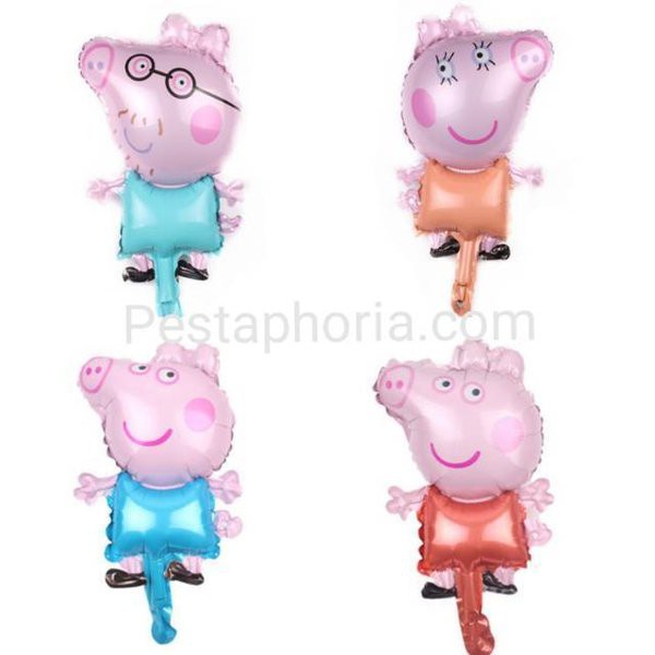 Jual Balon Foil Pepa Pig / George / Mommy Pig / Daddy Pig Size Mini ...