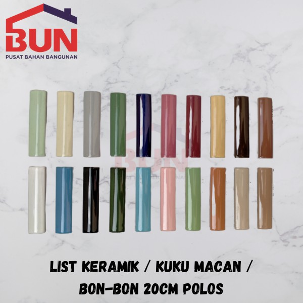 Jual LIST KERAMIK POLOS/ KUKU MACAN / BON-BON 20CM | Shopee Indonesia