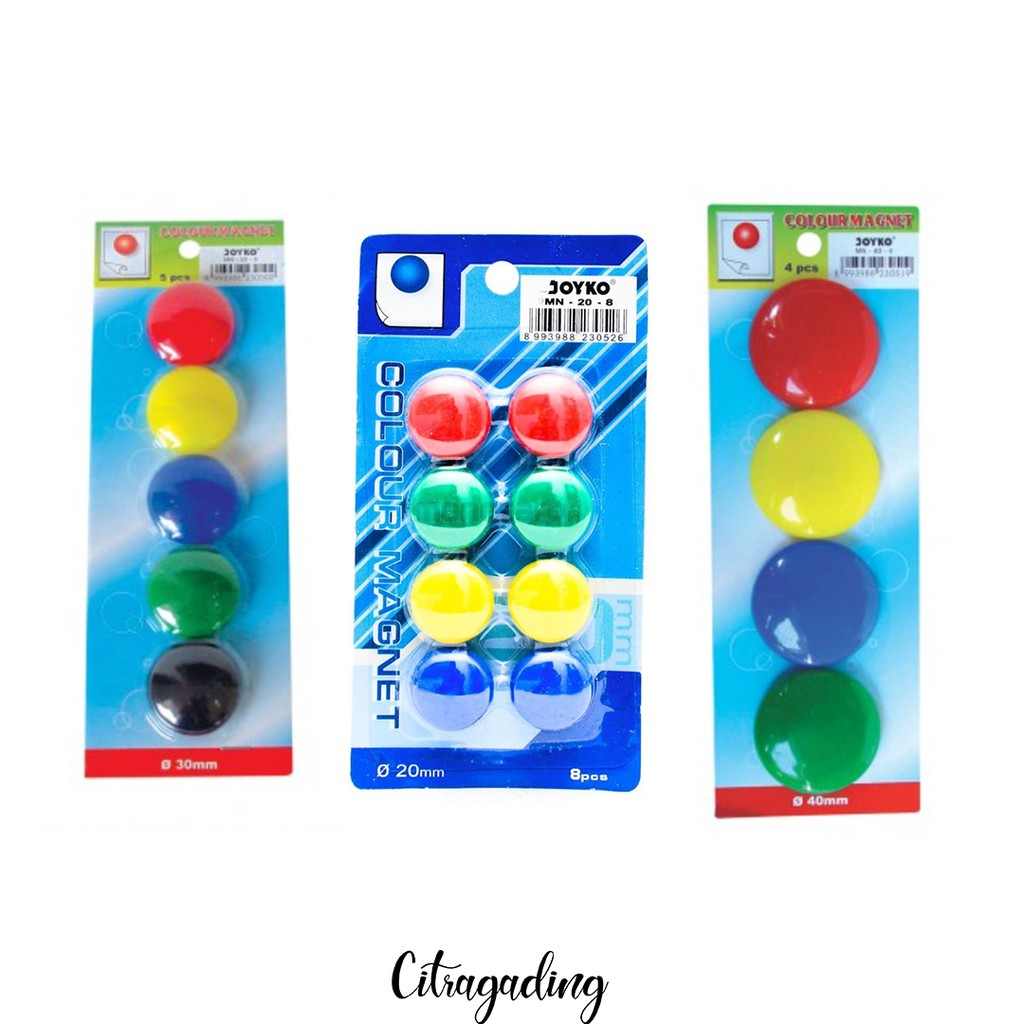 Jual MAGNET WARNA JOYKO BULET WHITEBOARD MN-20-8 MN-40-5 MN-40-4 KANTOR ...