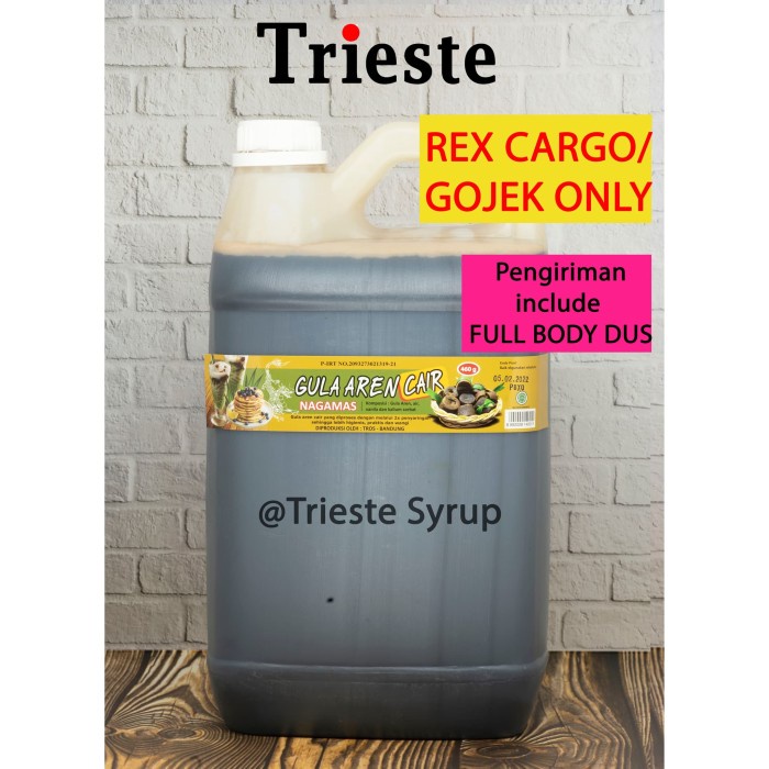 Jual SIRUP- GULA AREN CAIR NAGAMAS UKURAN 5 LITER -SIRUP. | Shopee ...