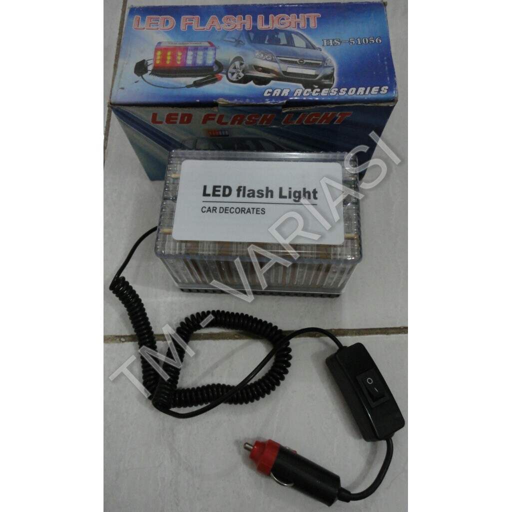 Jual Lampu Blitz LED Flash Light Magnet Kotak Colok Lighter Warna Biru ...