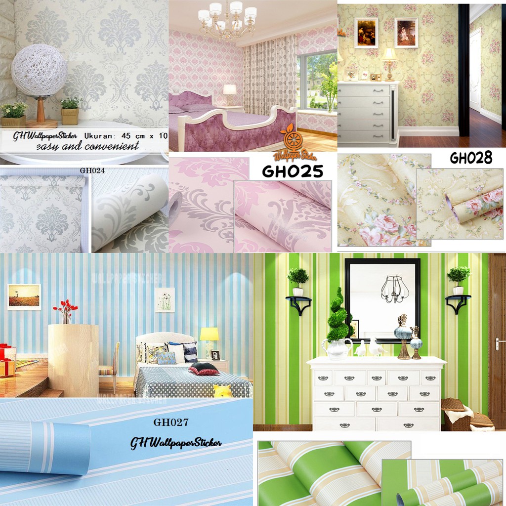 Jual Wallpaper Stiker Dinding Motif Dan Karakter Premium Quality 45 cm x 8 meter Surabaya ...