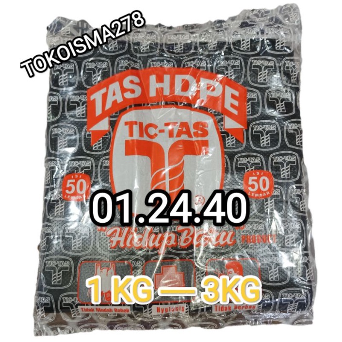 Jual KANTONG PLASTIK 1 IKAT 10 PACK,KRESEK TIC - TAS ukuran 01.24.40 1Kg | Shopee Indonesia