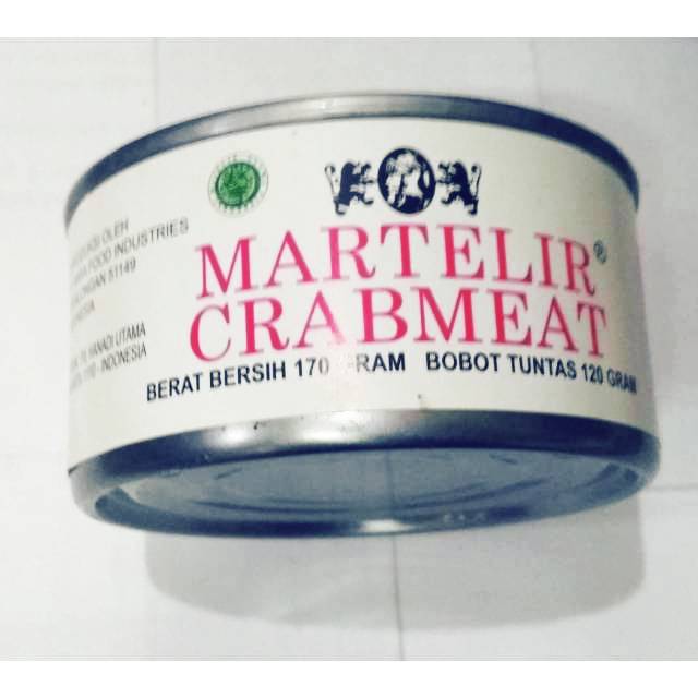 Jual Daging kepiting kaleng / Martelir Crab meat 170 gram | Shopee ...