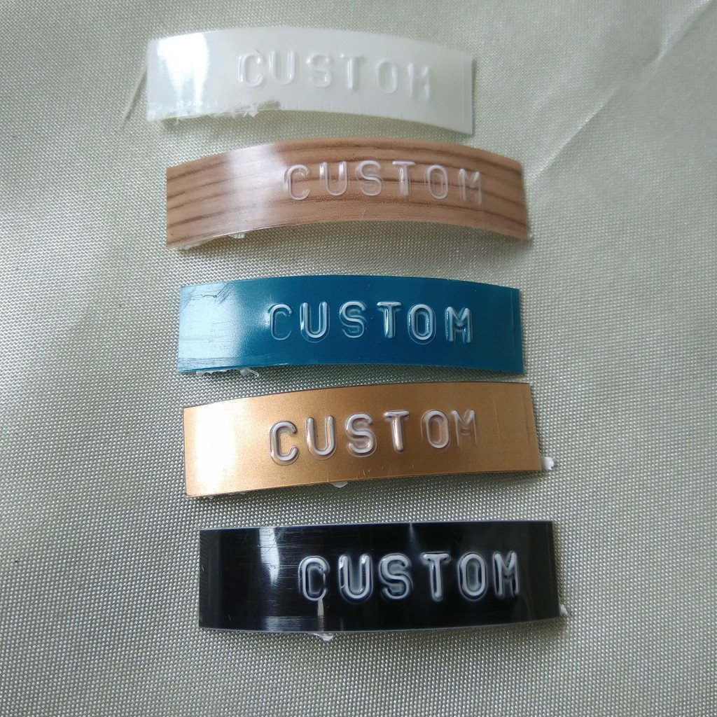 Jual 1 HURUF CUSTOM STIKER, LABEL NAMA HURUF TIMBUL/ STIKER EMBOS ...