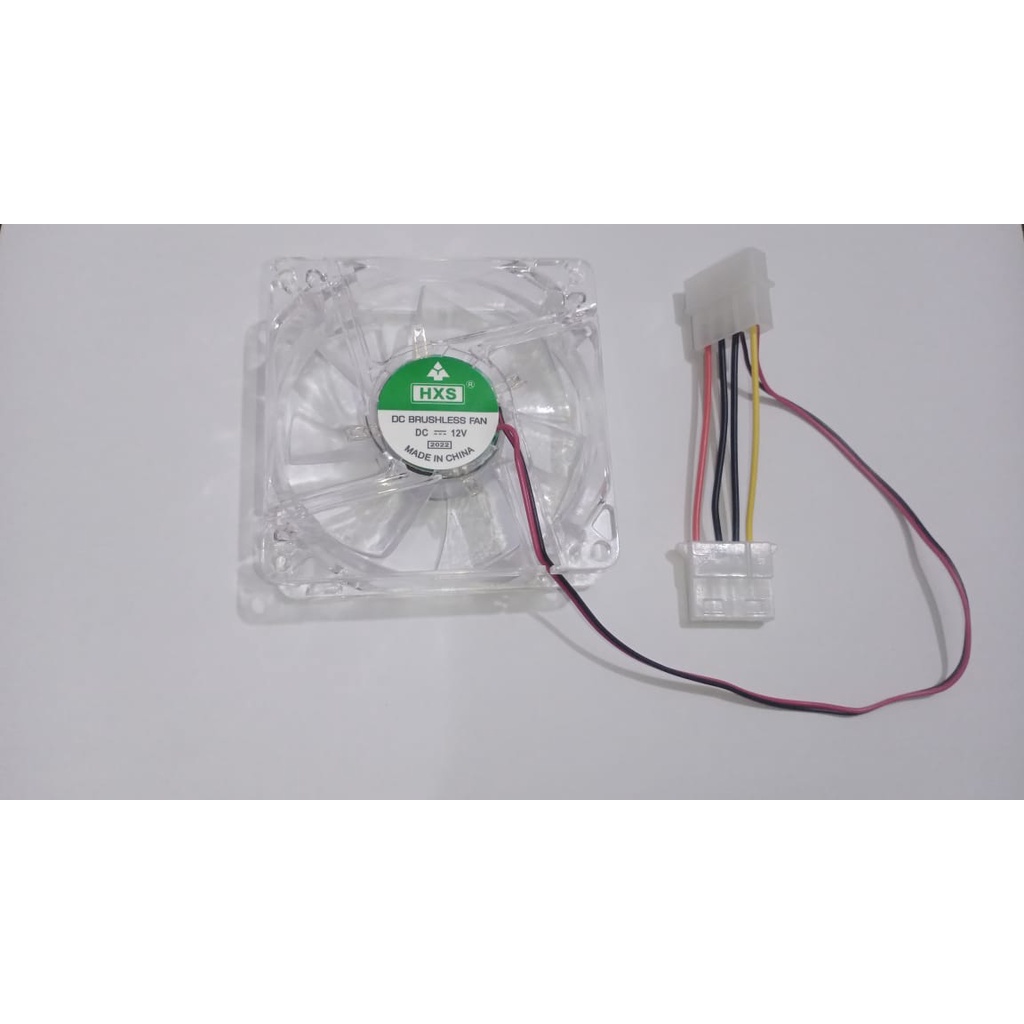Jual FAN CASING 8CM TRANSPARANT LED KIPAS 8 CM TRANSPARAN CPU BAUT ...