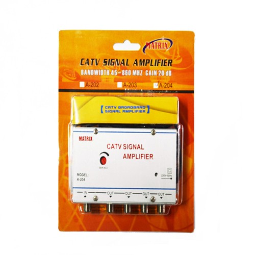 Jual Booster Penguat Sinyal TV / CATV Signal Amplifier Matrix 4 way ...