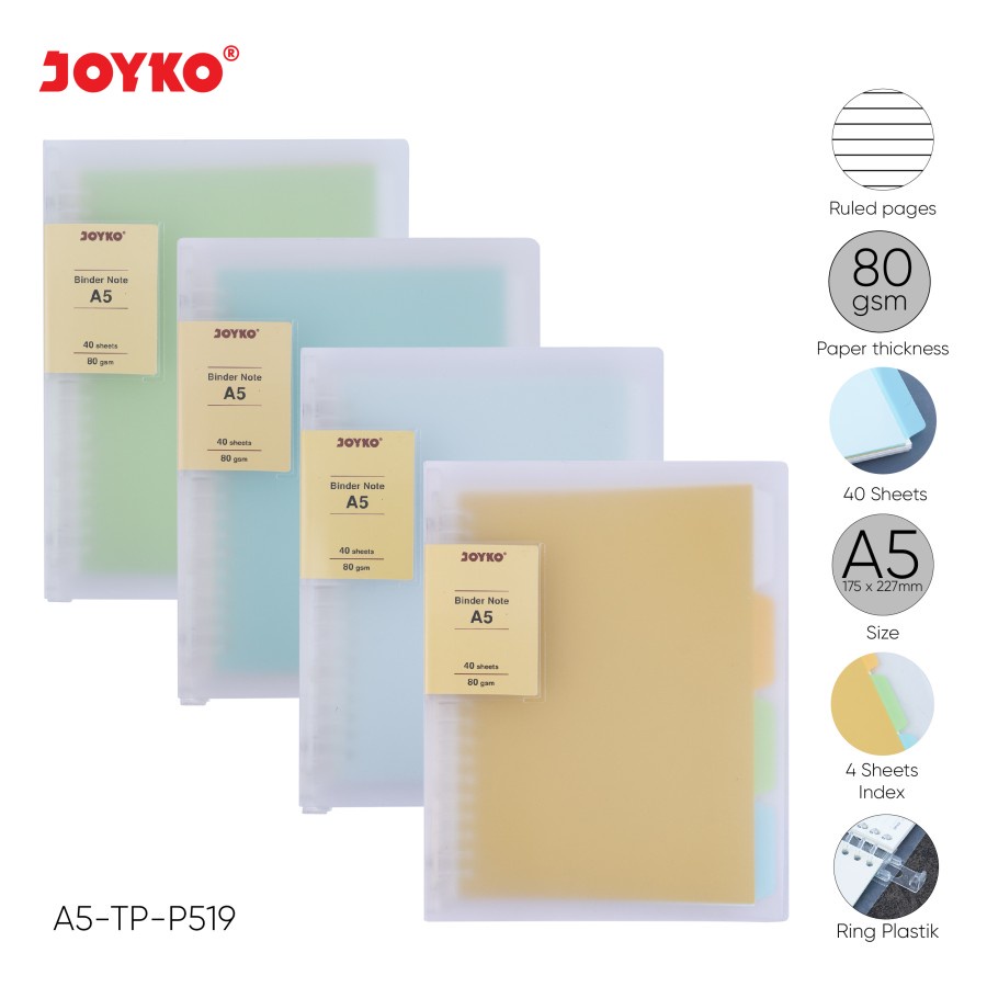 Jual Binder A5 Transparent Joyko A5-TP-P519 | Shopee Indonesia