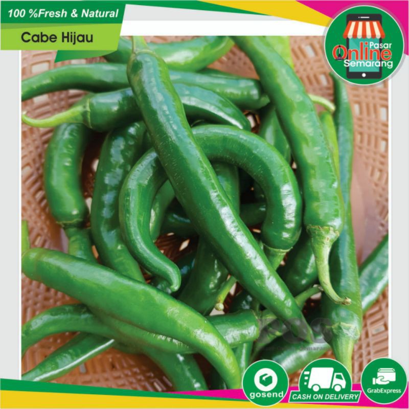 Jual Sayur Sayuran Cabai Cabe Lombok Hijau Ijo Teropong Fresh Dan Segar Bumbu Masak