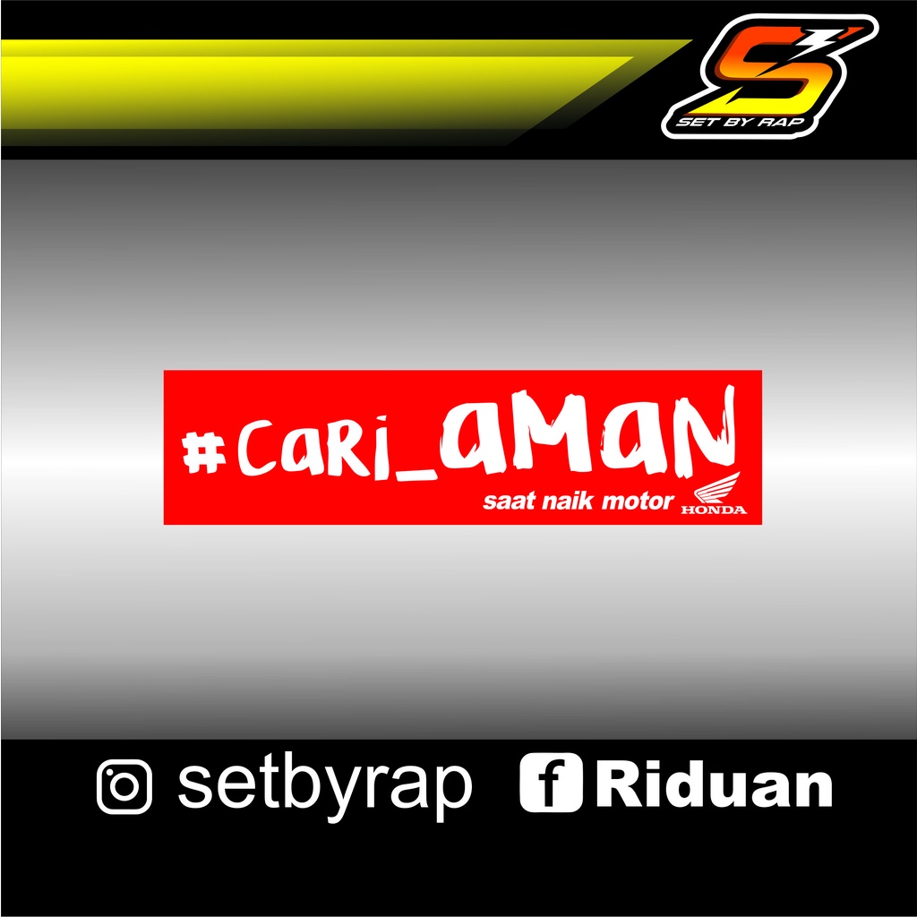 Jual stiker cari aman | Shopee Indonesia