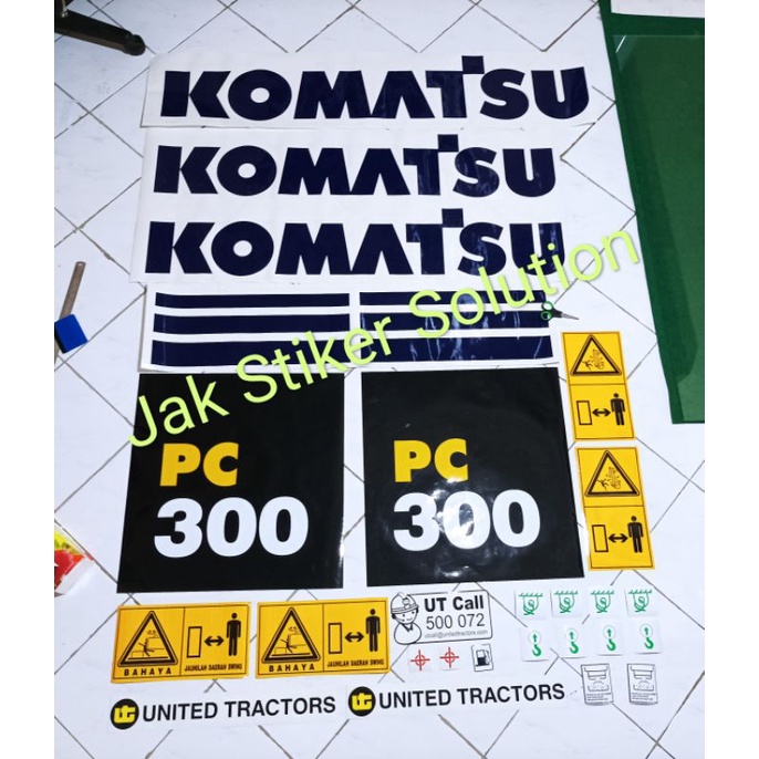Jual Stiker Excavator Komatsu PC300-7 Sticker Alat Berat | Shopee Indonesia