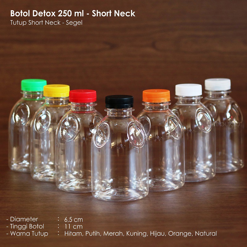 Jual Botol Jus 250 ml / Botol Plastik 250 ml / Botol Detox 250 ml ...