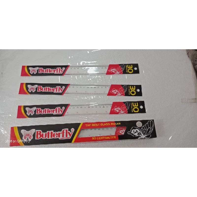 Jual Garisan kupu kupu / Penggaris / Ruler Butterfly 15cm, 20cm, 30Cm ...