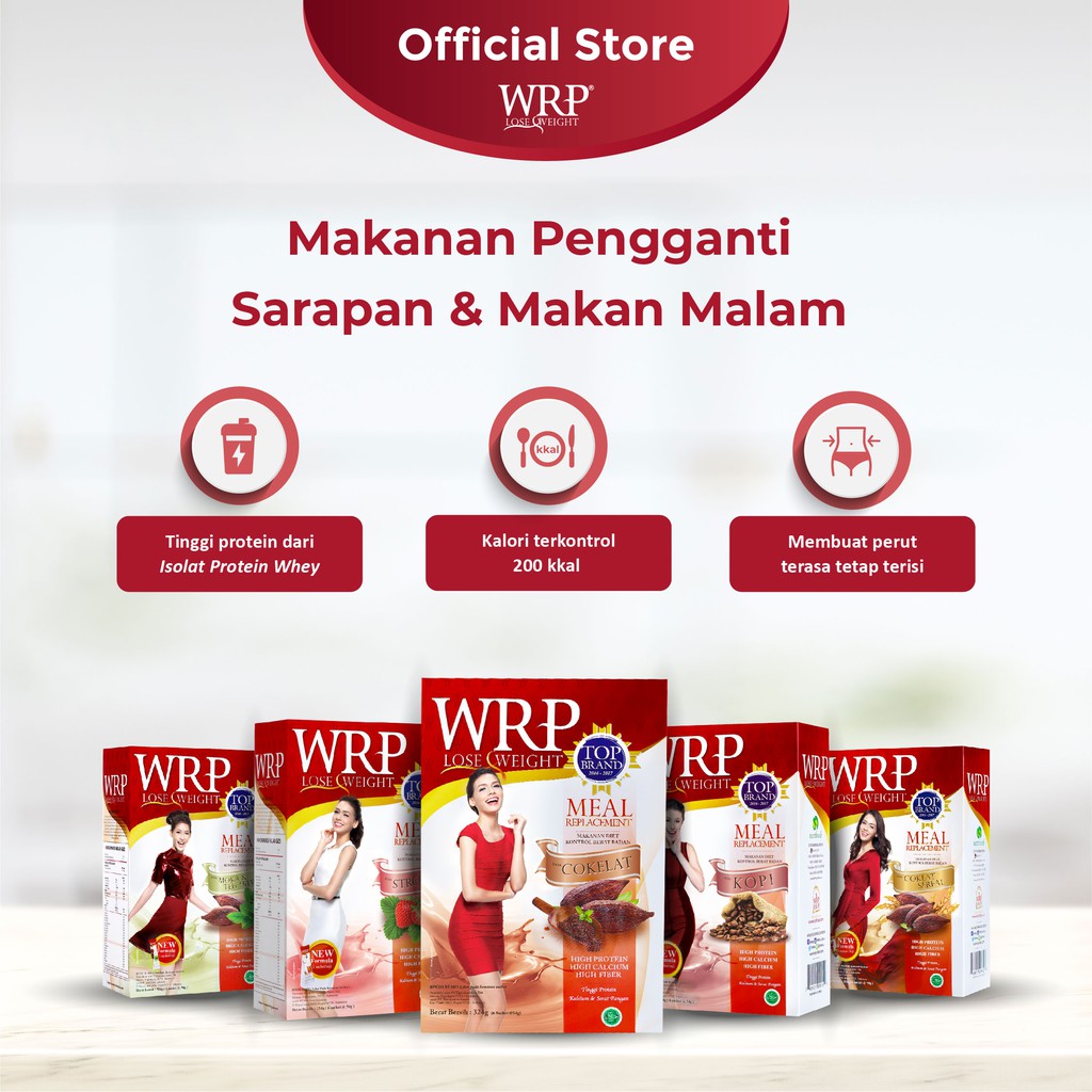 Jual WRP Meal Replacement Coffee 324g - Pengganti Makan | Shopee Indonesia