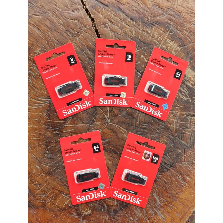 Jual FLASHDISK SANDISK 8GB/16GB/32GB/64GB/128GB USB 2.0 FLASH DRIVE ...