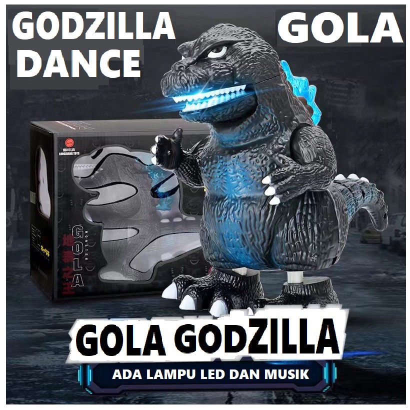 Jual MAINAN ANAK DANCE GODZILLA DANCING MAIN BAYI FIGURE DINO DINOSAUR ...
