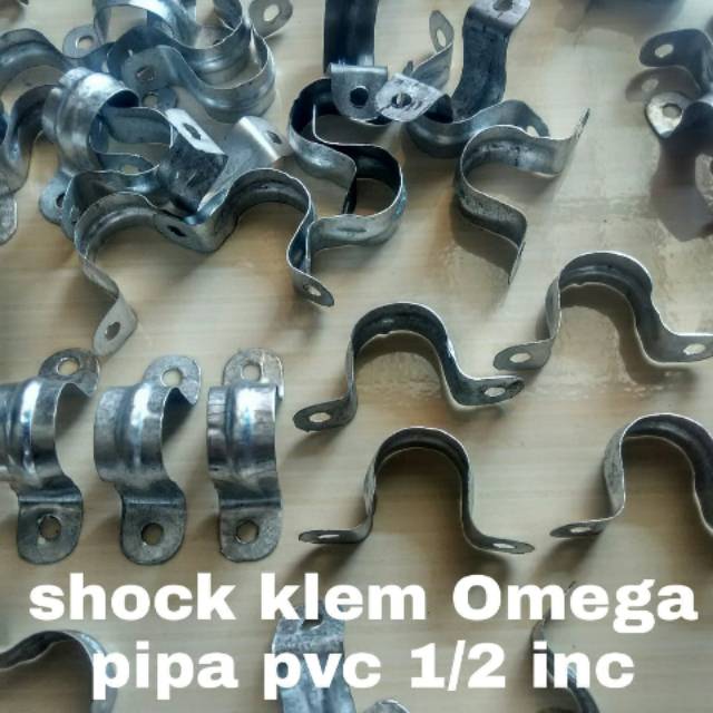 Jual Klem omega shock omega 1/2" inci untuk pipa paralon pipa pvc ...
