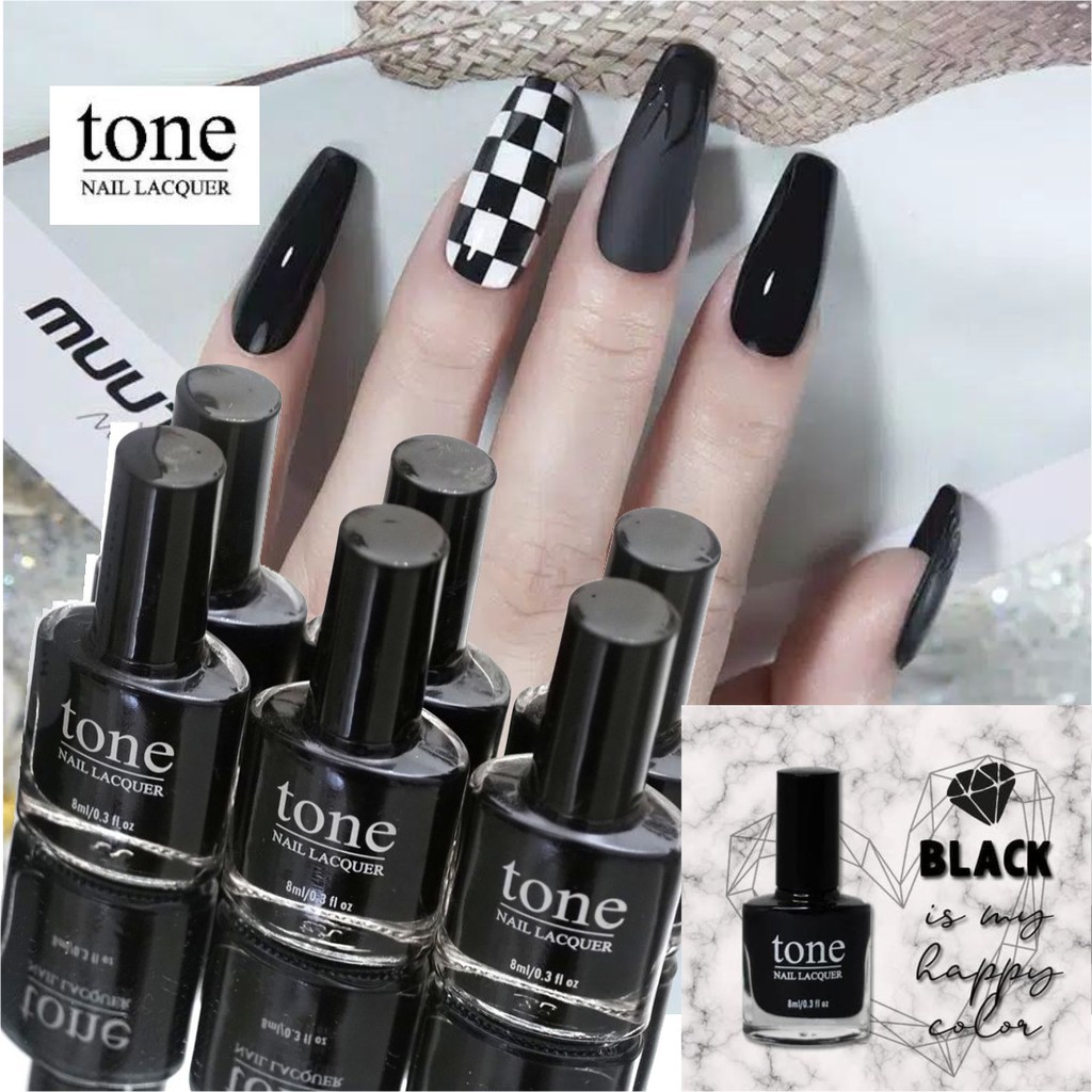 Jual BLACK LACQUER KUTEK HITAM TONE NAIL LACQUER ORIGINAL BPOM KUTEX ...