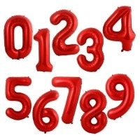 Jual Balon Foil Angka Jumbo Warna Merah | Shopee Indonesia