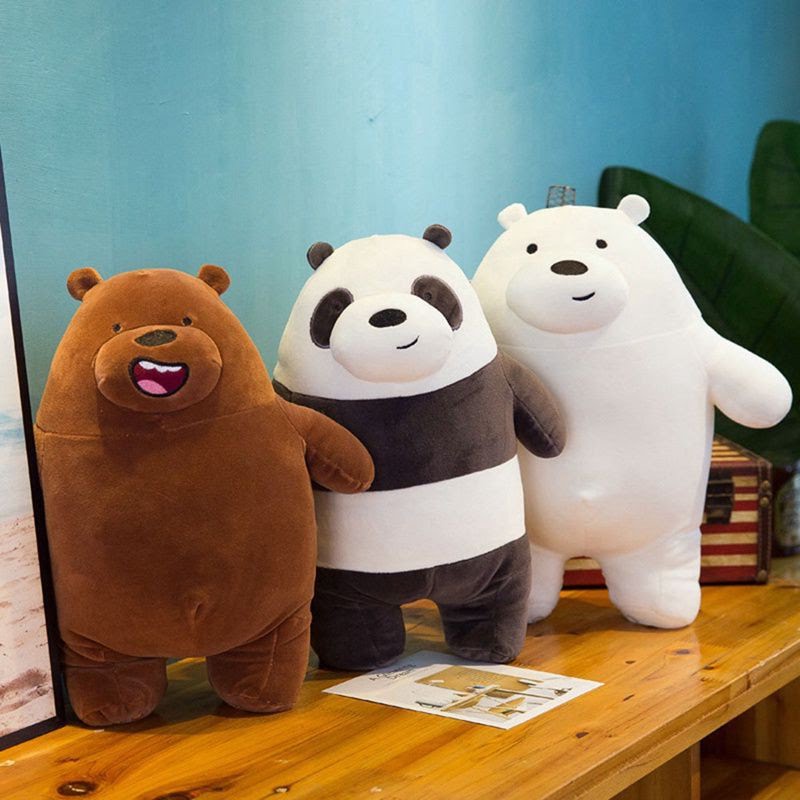 Jual ORIGINAL Boneka Miniso We Bare Bears Plushies Stuffed Toys Boneka We Bare Bears WBB berdiri ...