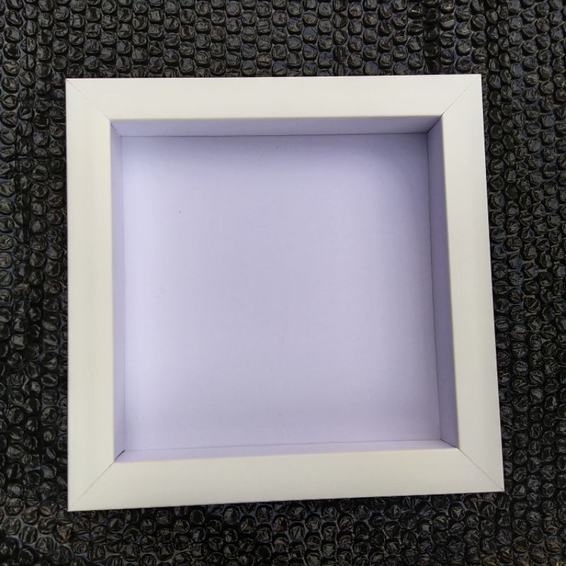 Jual Bingkai/frame 3D 20x20 cm sudut dalam 3 cm tanpa kaca | Shopee ...
