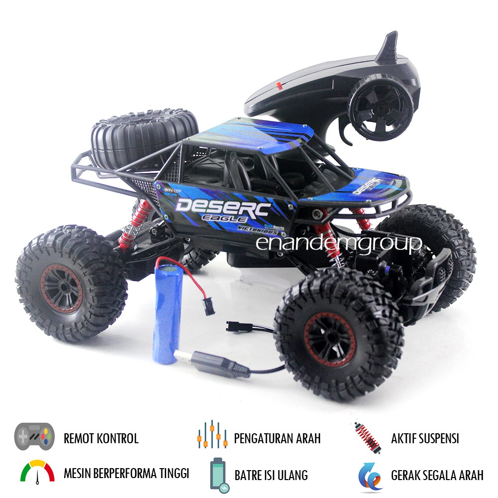 Jual Mainan Mobil Remote Control RC Rock Crawler Offroad Climbing 4WD 2,4 GHZ | Shopee Indonesia