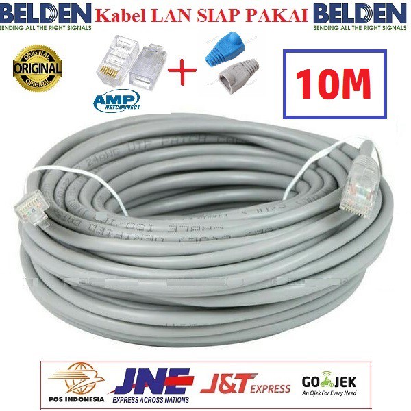 Jual Kabel LAN Belden 10M UTP RJ45 Cat5E ORIGINAL USA 10 Meter Cat5 10m ...