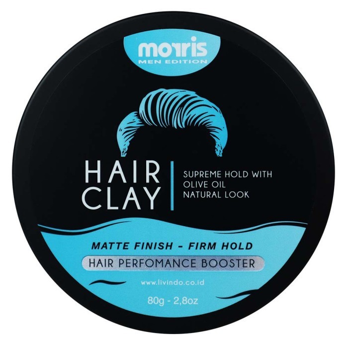 Jual Morris Pomade Pria Hair Clay Matte Finish Firm Hold 80gr | Shopee ...