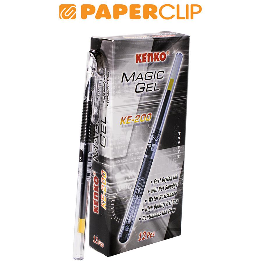 Jual PULPEN / BALLPOINT KENKO KE200 ISI 12 BLACK | Shopee Indonesia