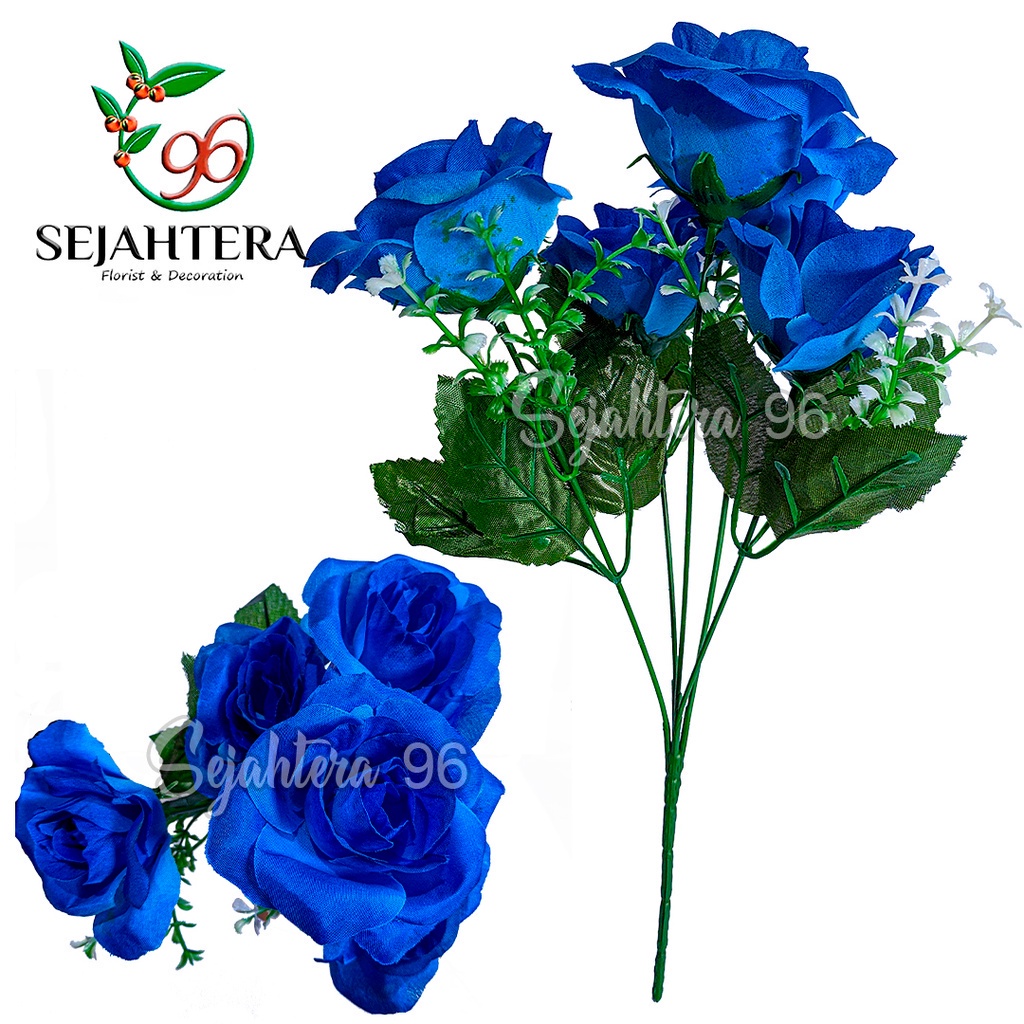 Jual BUNGA MAWAR ROSE PLASTIK TIPE- SJ CABANG 5 (1 PCS) - BUNGA MAWAR ...