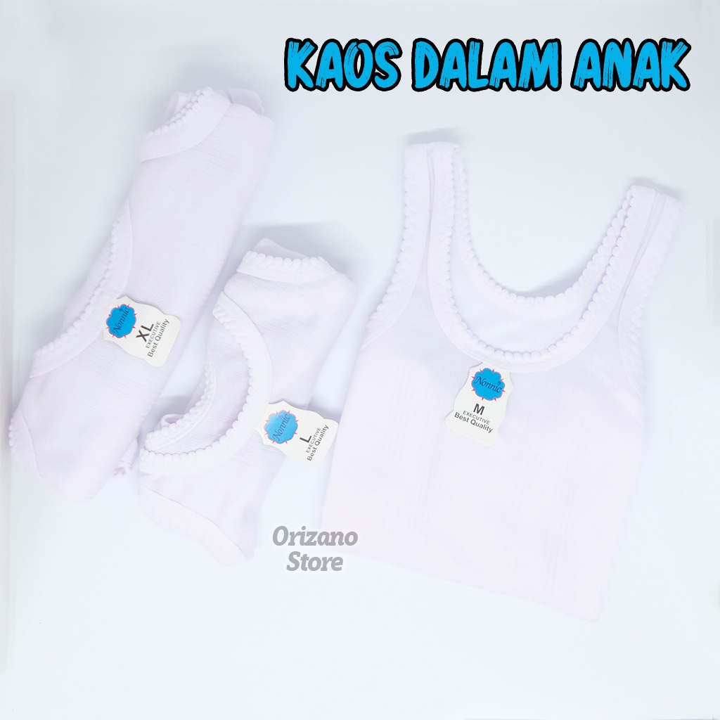 Jual KAOS DALAM ANAK / SINGLET ANAK PUTIH UNTUK ANAK PAUD - SMP ...