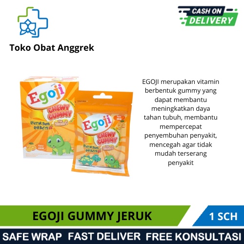 Jual EGOJI CHEWY GUMMY JERUK/SUPLEMEN MAKANAN/MEMELIHARA DAYA TAHAN ...