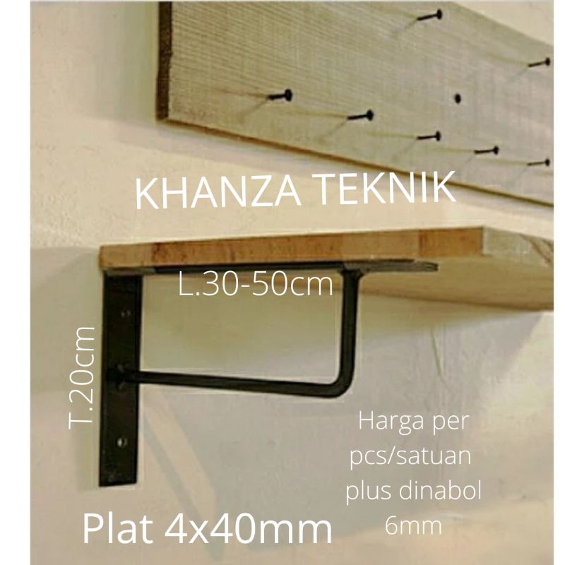 Jual Besi siku rak dinding bracket ambalan papan | Shopee Indonesia