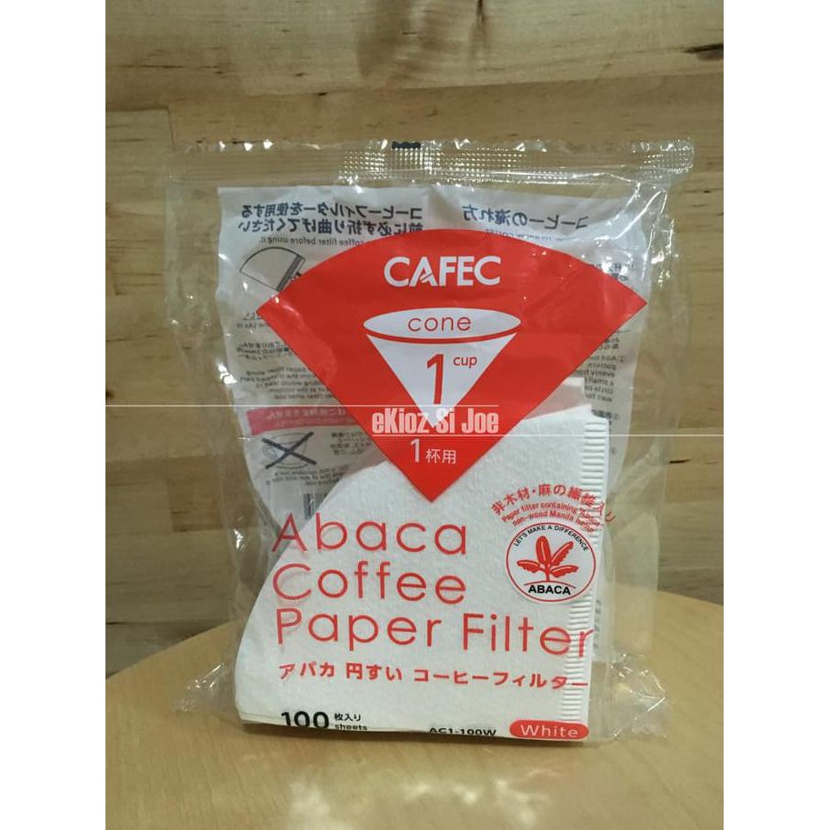 Jual Update - CAFEC ABACA V60 01 STYLE PAPER FILTER WHITE 100 lembar ...