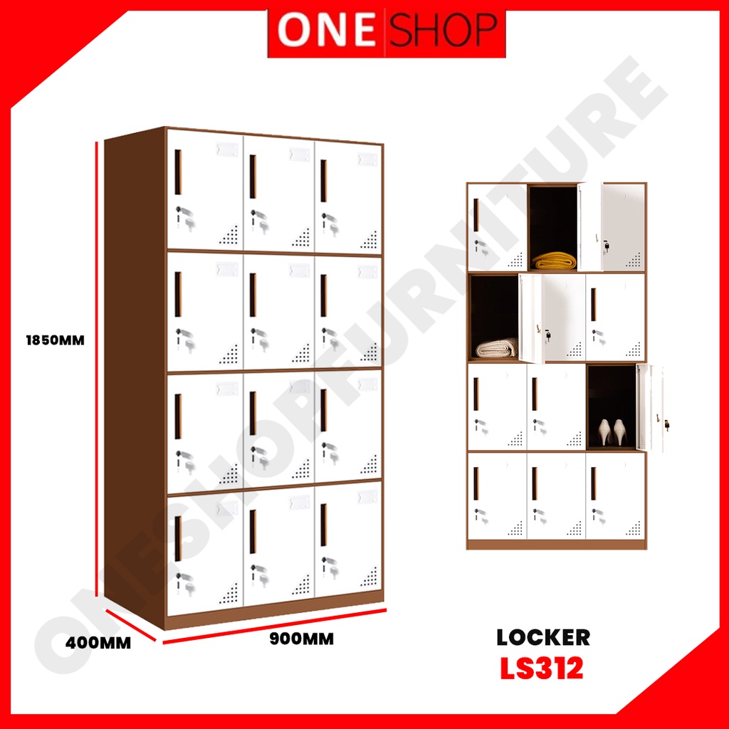 Jual Loker Besi 12 Pintu Kunci - Lemari Locker Besi Cabinet LS312 ...