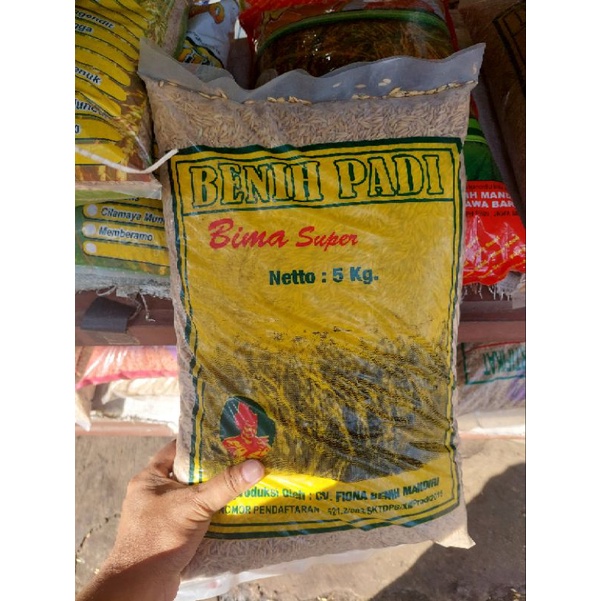 Jual Benih Padi Bima Super Fiona Bersertifikat 5kg | Shopee Indonesia