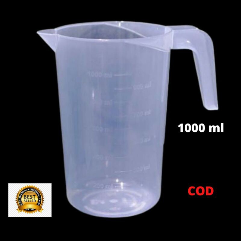 Jual Gelas Takar 1000 Ml Takaran Ukur Plastik 1 Liter | Shopee Indonesia